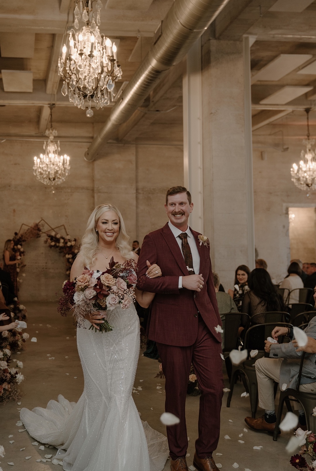 Moody Boho Wedding at the Ice Plant Bldg | Bloom Bar